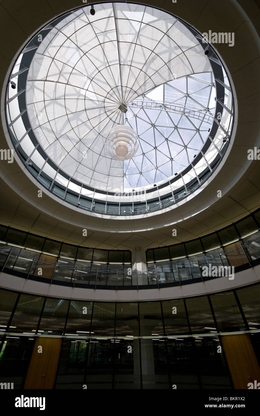 Large dome skylight in the redeveloped Tanfield office building ...