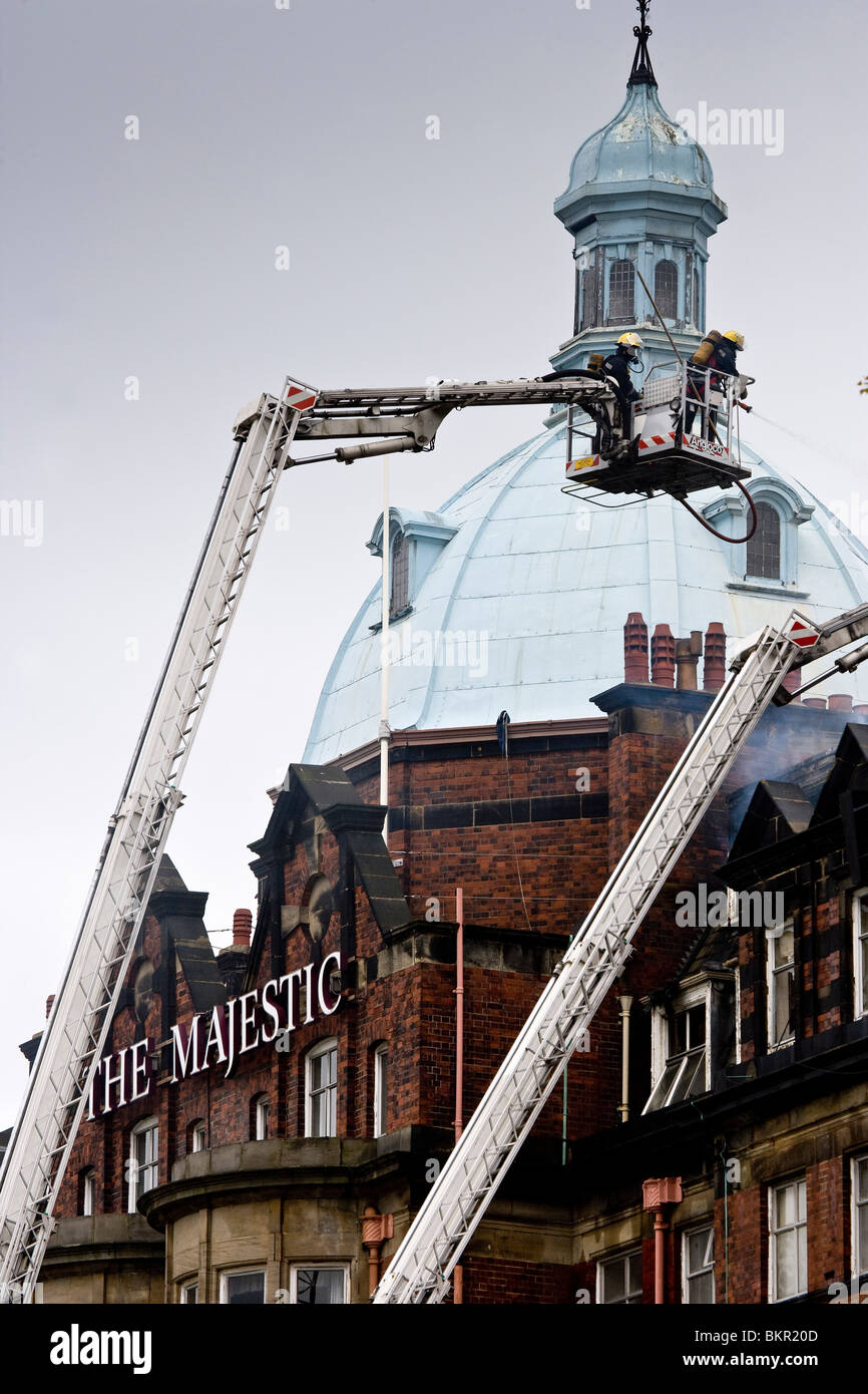 The Majestic Hotel fire, Harrogate, North Yorkshire, May 2010 Stock ...