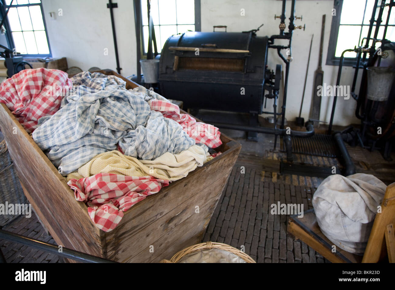 Steam laundry, Zuiderzee museum, Enkhuizen, Netherlands Stock Photo - Alamy