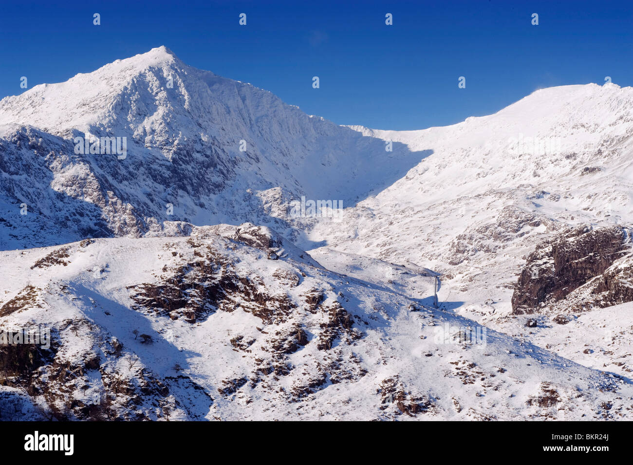Snowdon gwynedd snow hi-res stock photography and images - Alamy