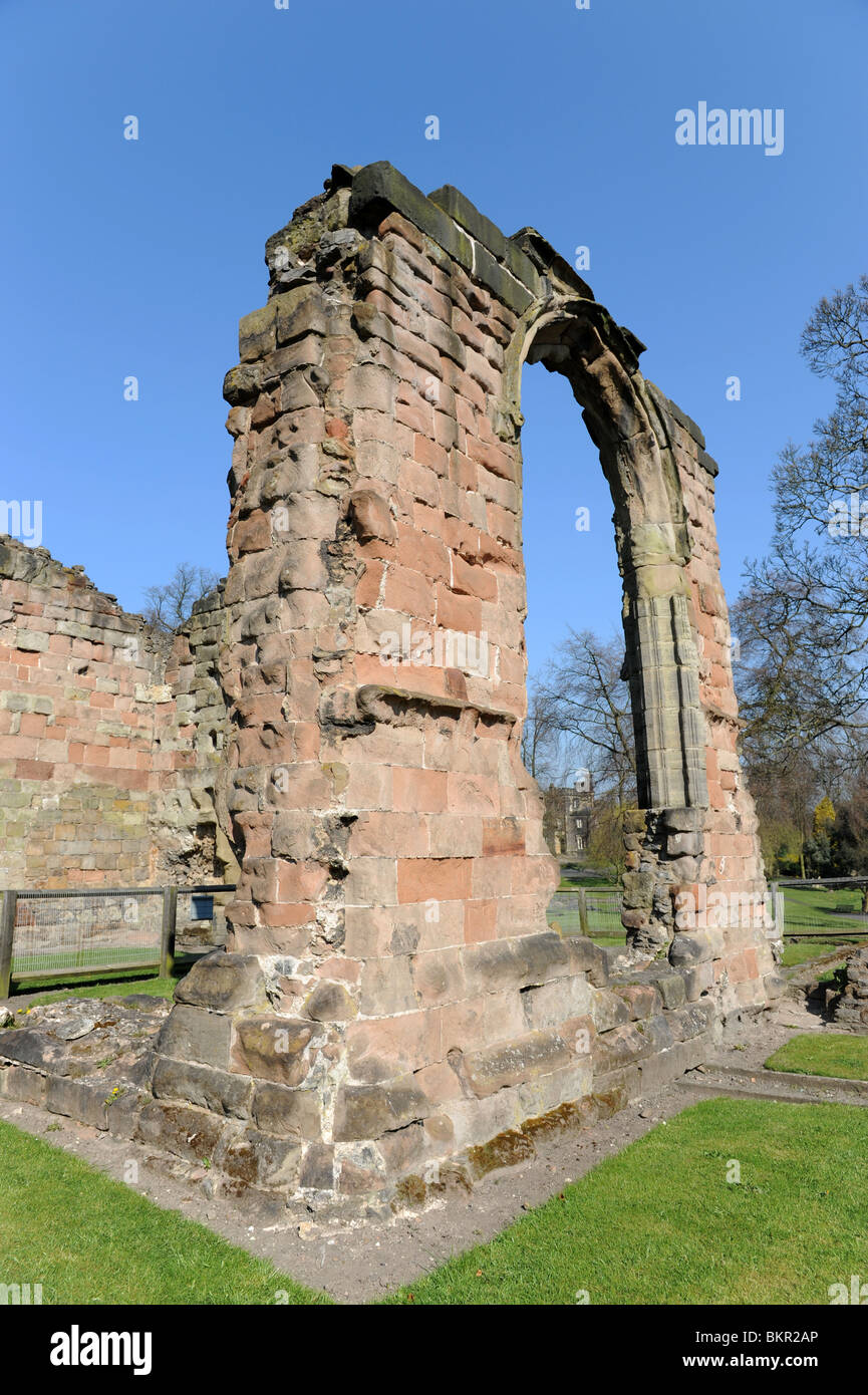 The Priory ruins in Dudley England Uk Stock Photo - Alamy