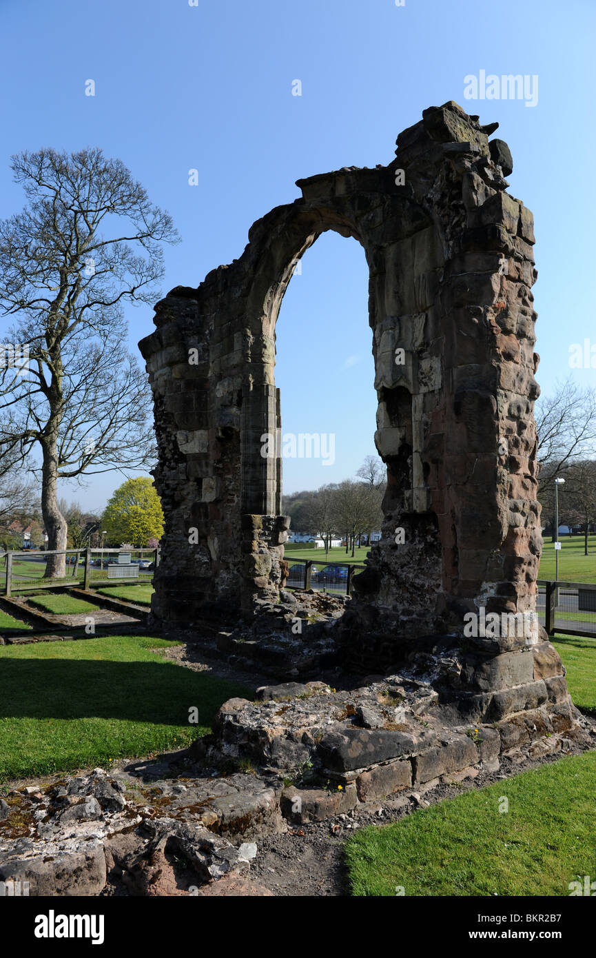 The Priory ruins in Dudley England Uk Stock Photo - Alamy