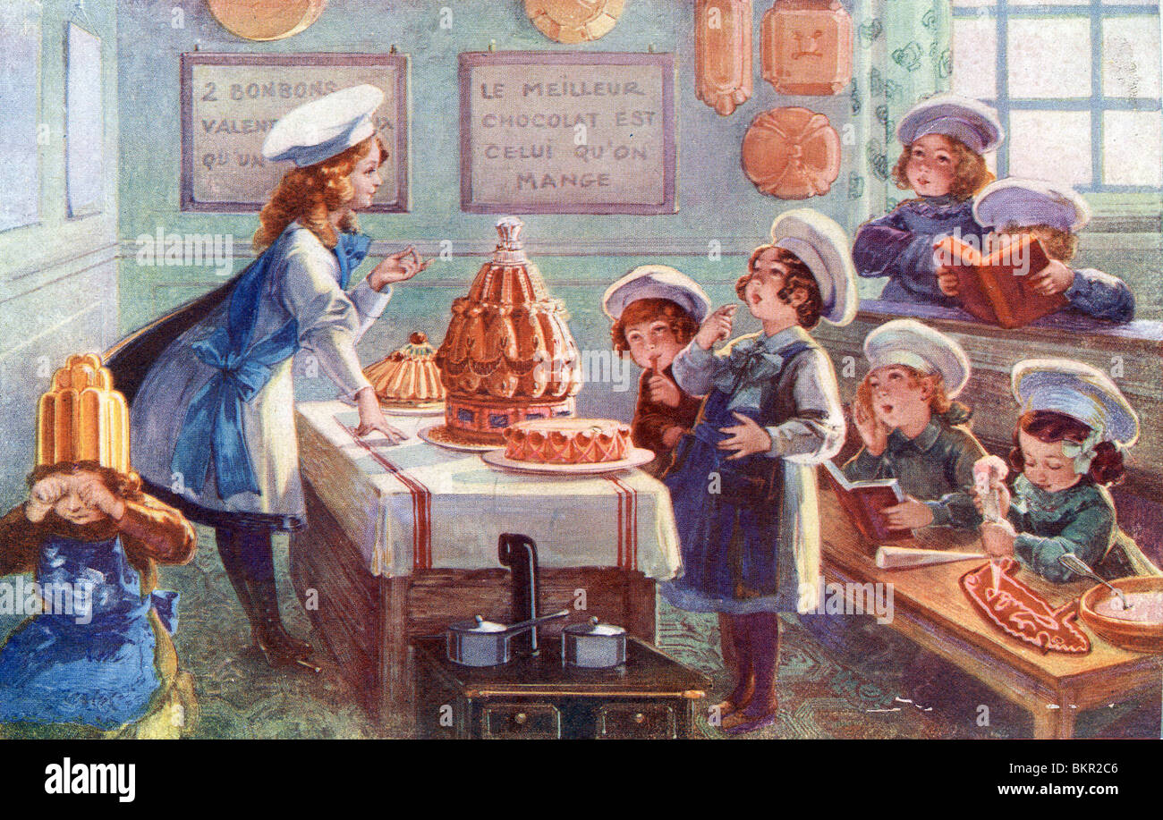 School cookery class children hi-res stock photography and images - Alamy