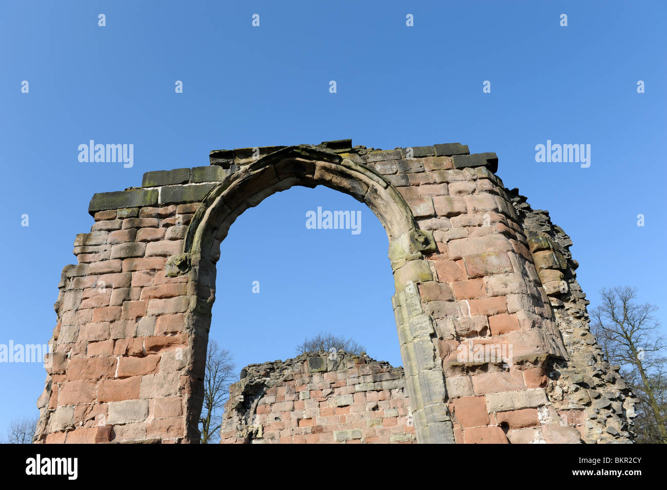 The Priory ruins in Dudley England Uk Stock Photo - Alamy