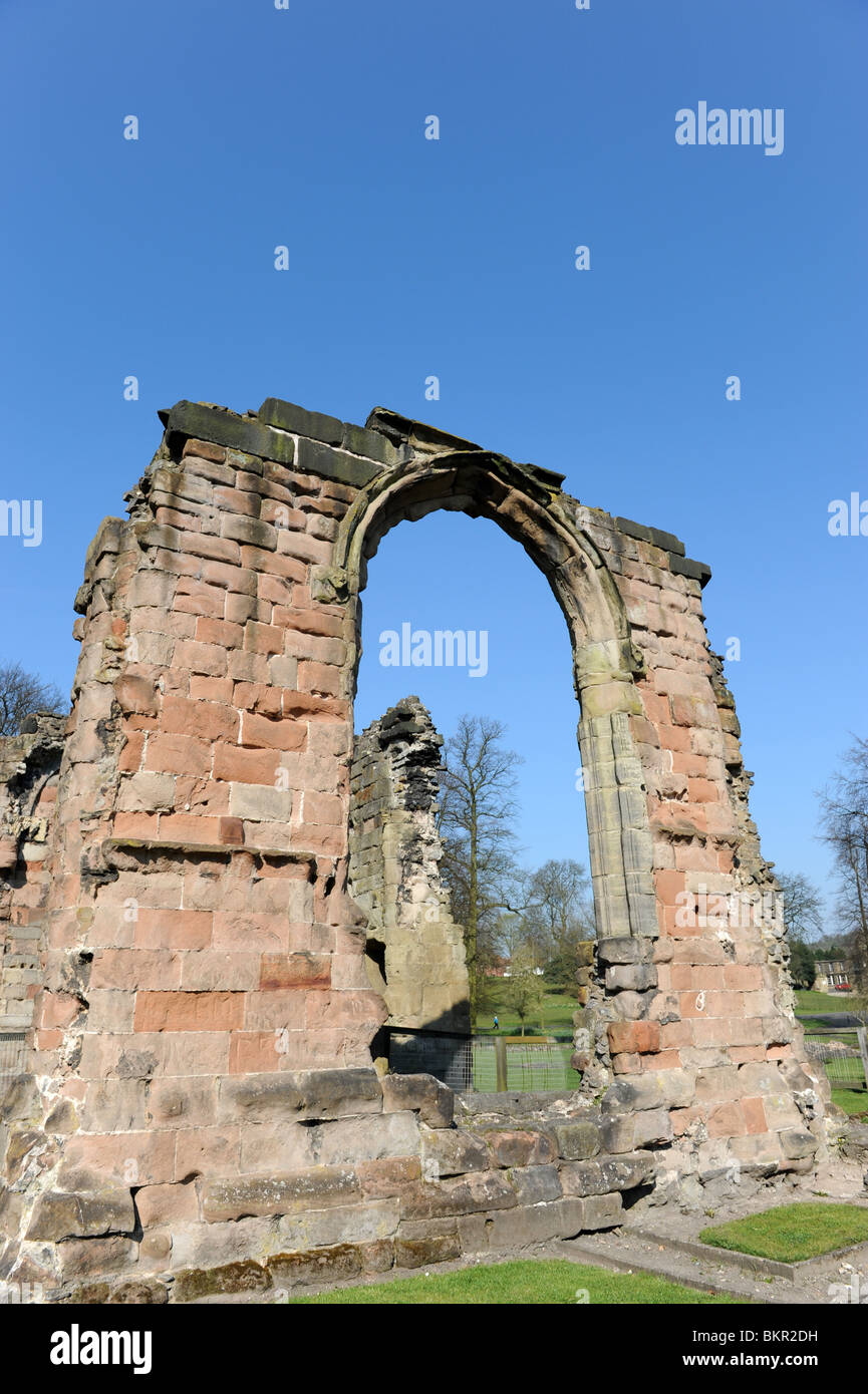 The Priory ruins in Dudley England Uk Stock Photo - Alamy