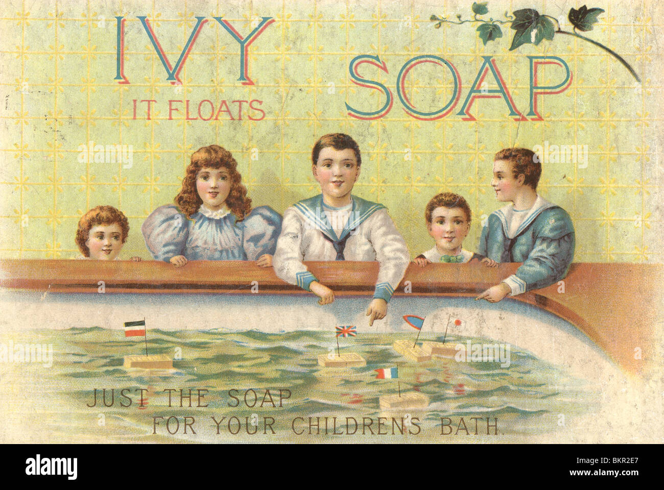 Ivy Soap Advert Stock Photo - Alamy