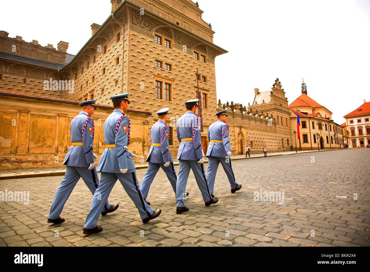 Prague castle guards hi-res stock photography and images - Alamy