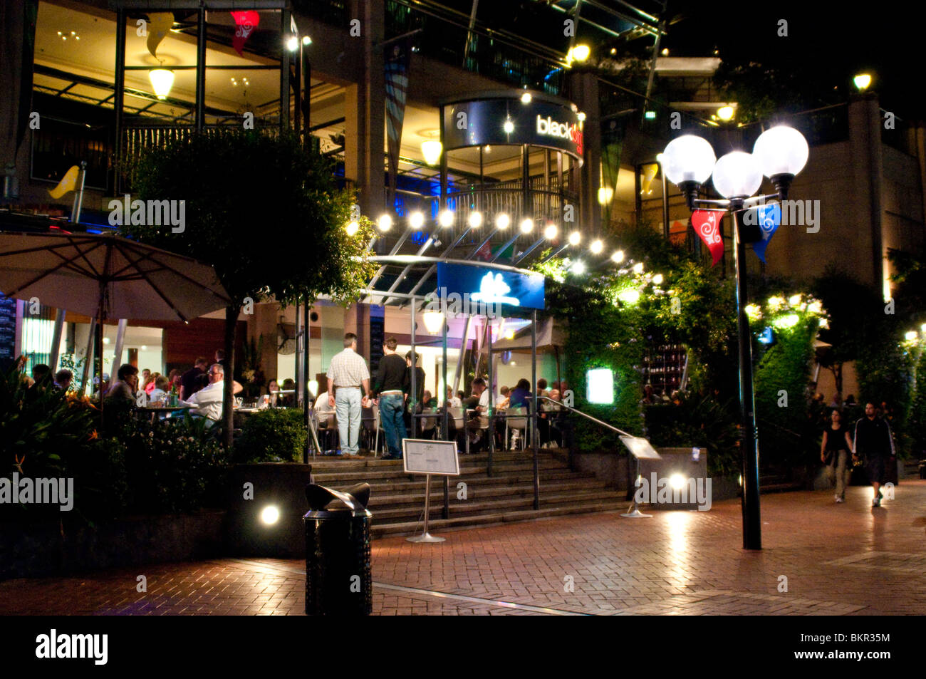 Darling Harbour promenade at night, Sydney, Australia Stock Photo - Alamy