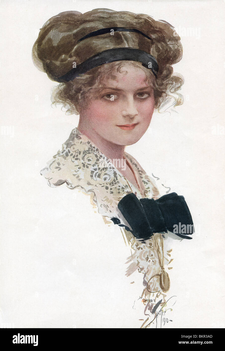 PORTRAIT OF A YOUNG LADY Stock Photo - Alamy