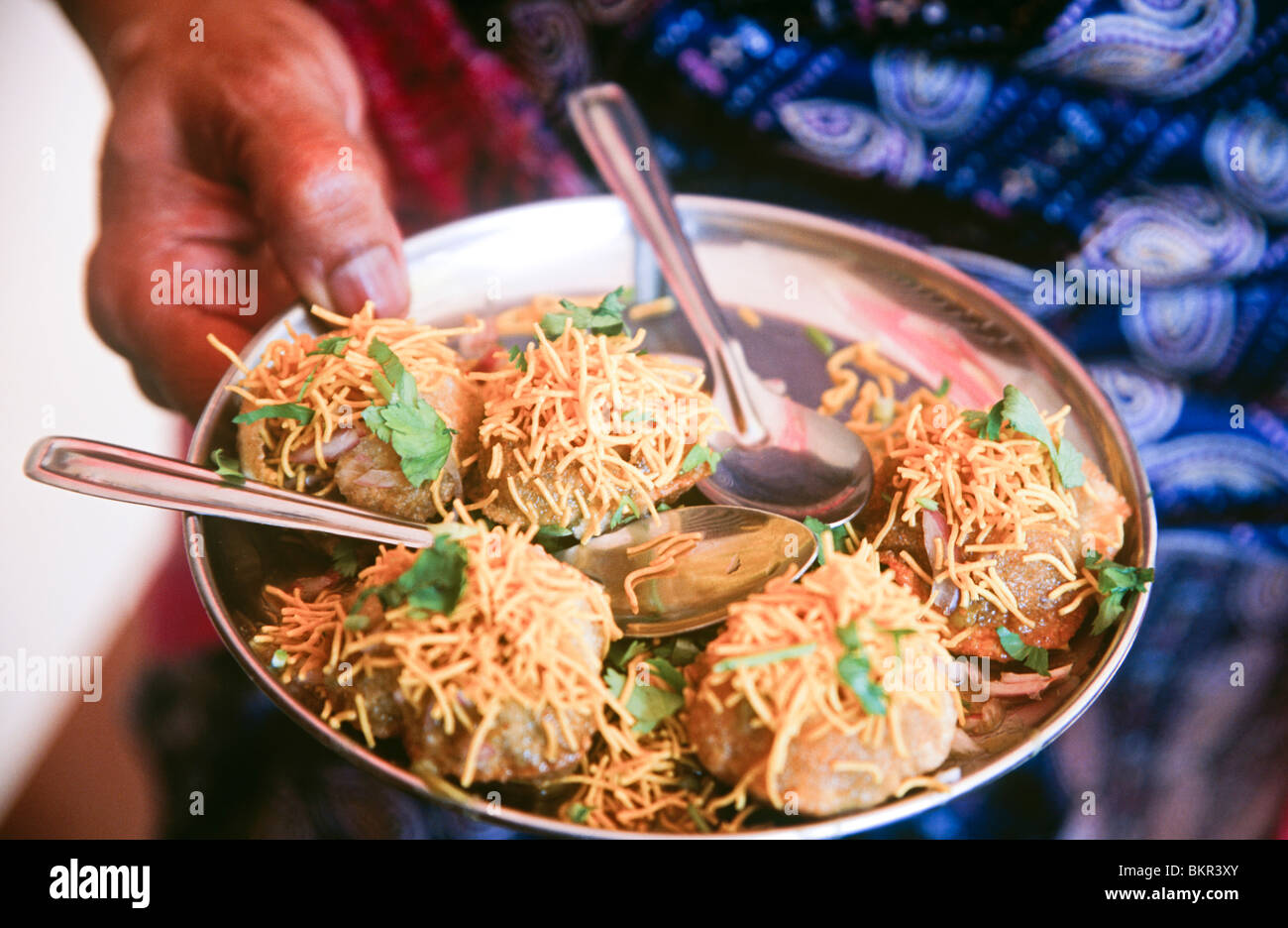 Food being served at the Krishna Temple, Udupi, State of Karnataka ...