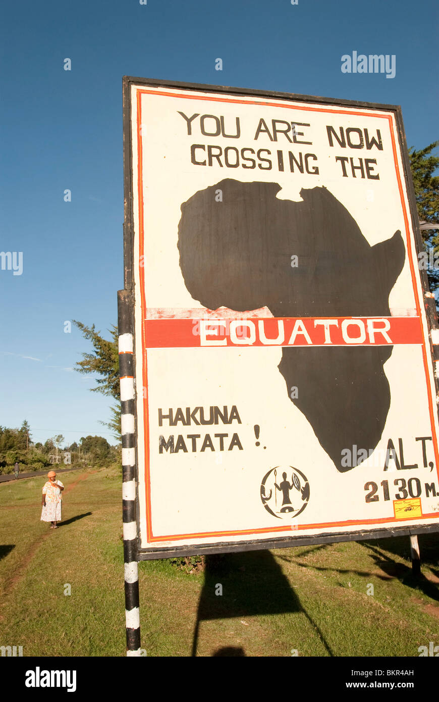 Kenya equator sign hi-res stock photography and images - Alamy