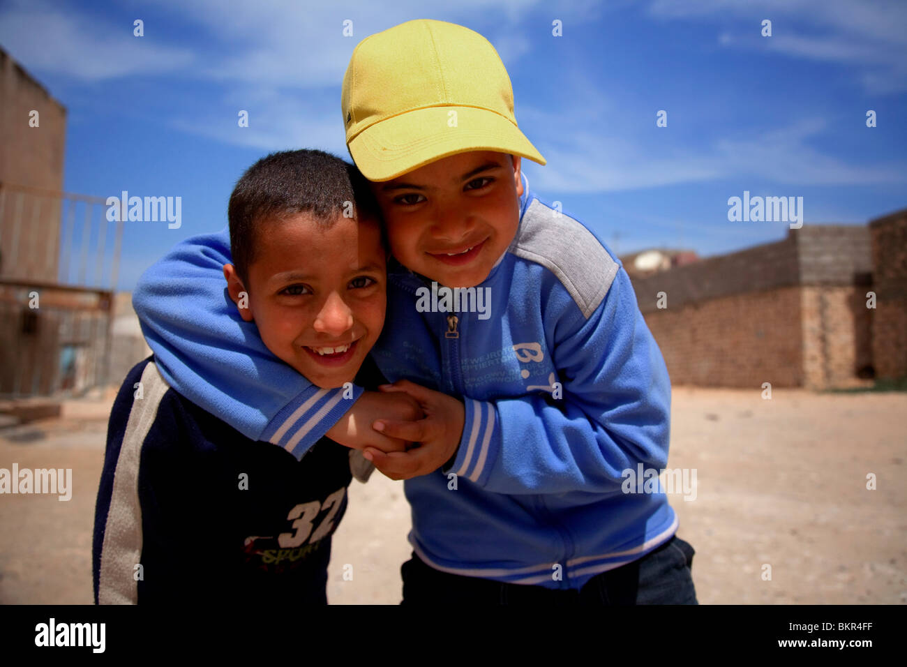 Libya, Tripolitania, Tripoli; Happy children in the streets in Tripoli ...