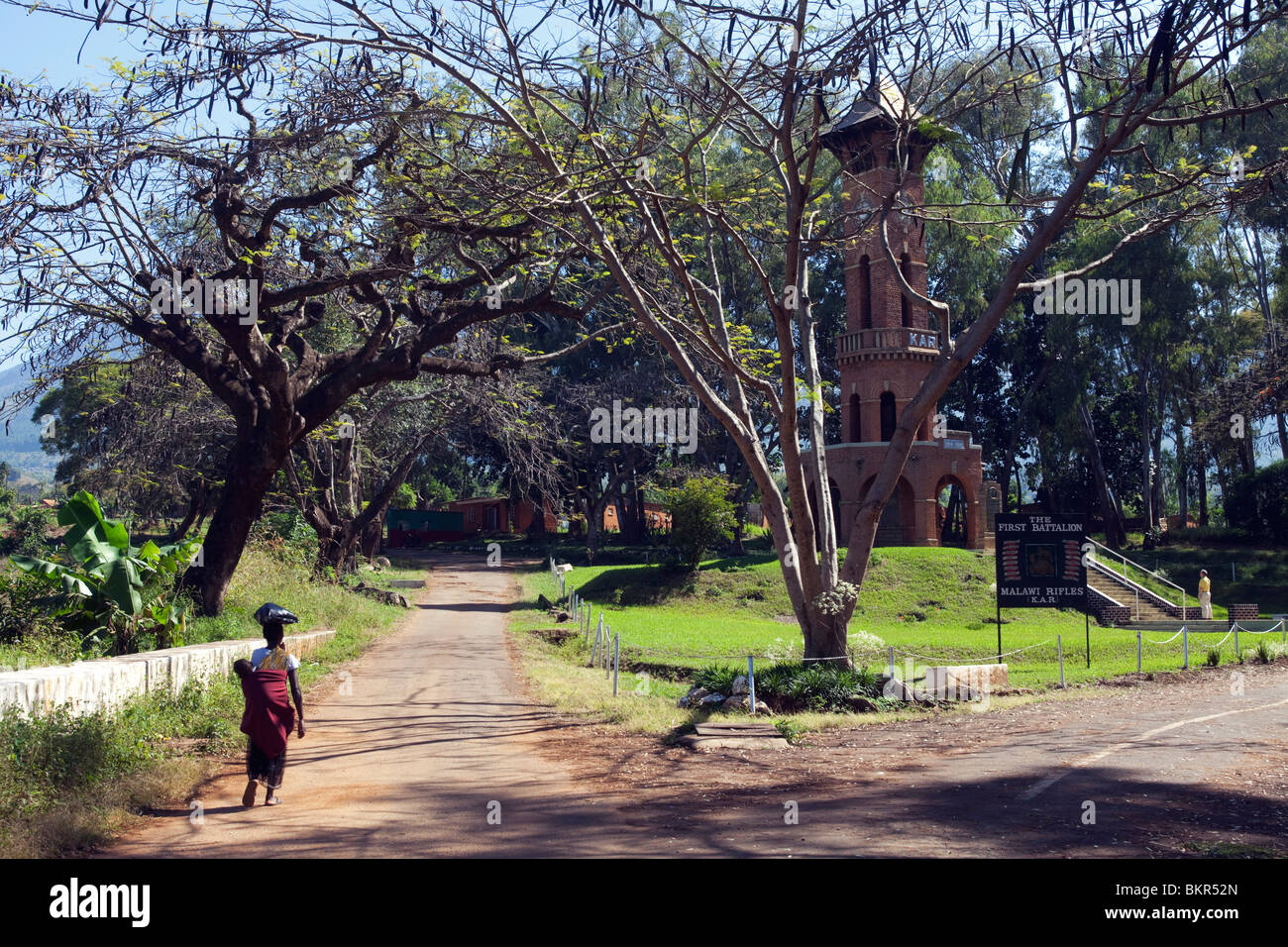 Malawi, Zomba. War memorial on the outskirts of town to the Malawi ...
