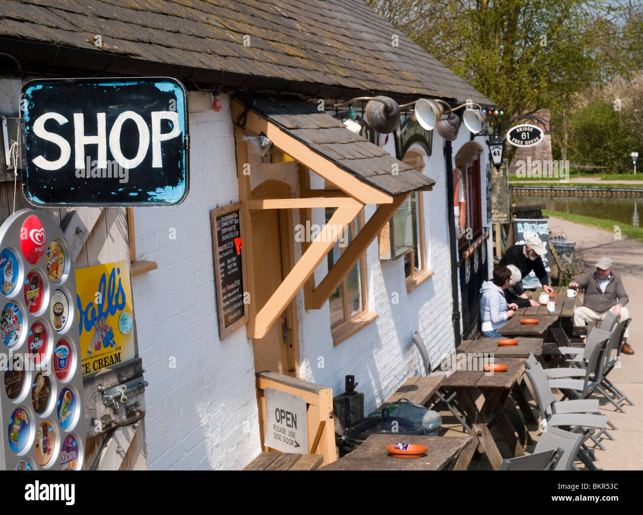 A shop at Foxton Locks, Leicestershire England UK Stock Photo - Alamy