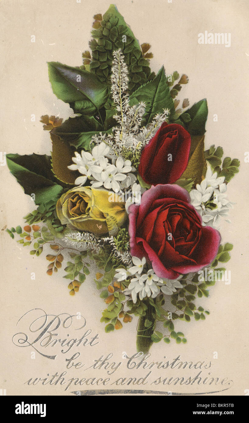 VICTORIAN CHRISTMAS CARD Stock Photo - Alamy