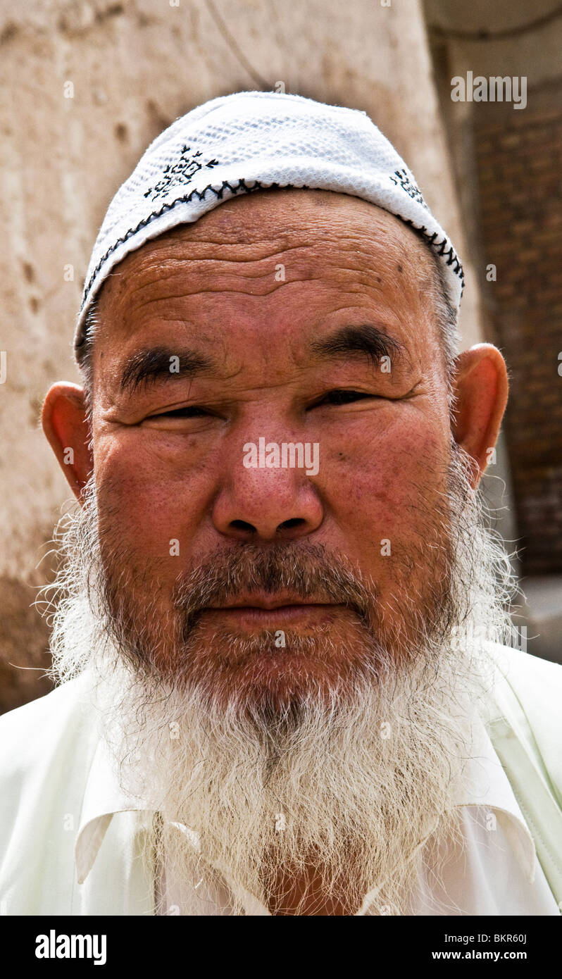 Portrait of an Uyghur man Stock Photo - Alamy