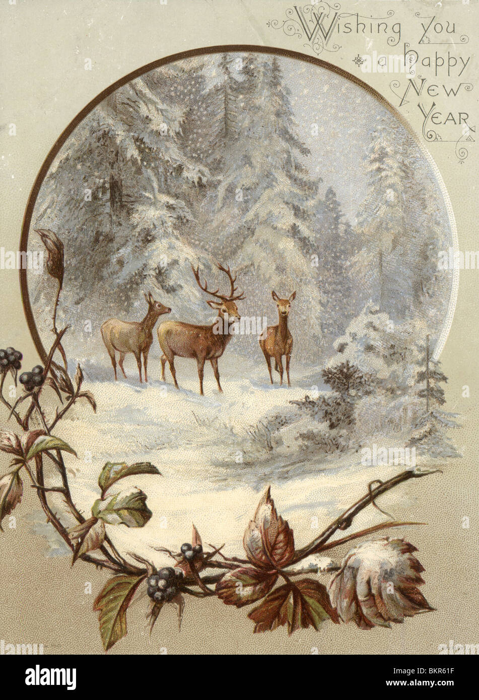 VICTORIAN CHRISTMAS CARD Stock Photo - Alamy