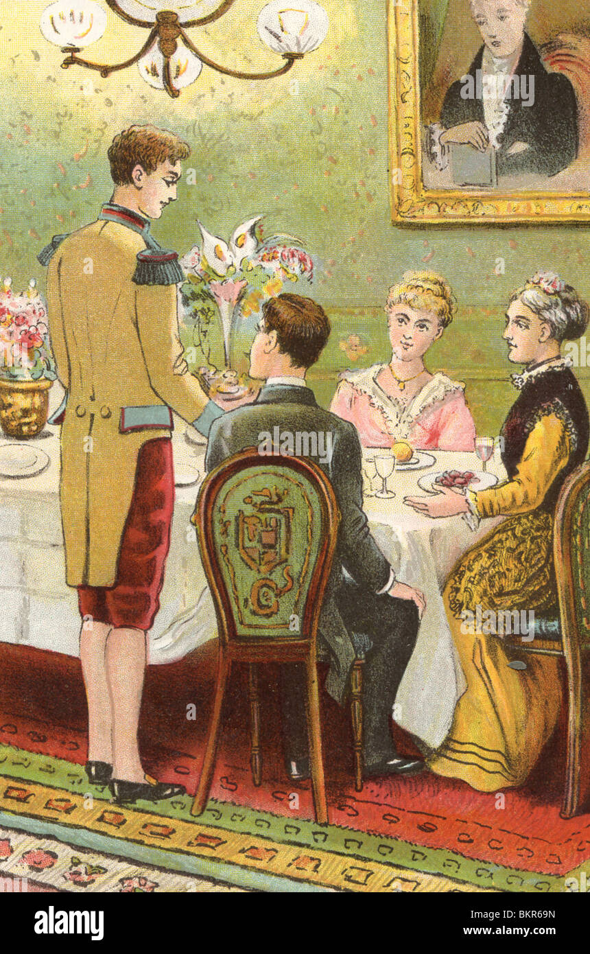 Fancy Dinner Party Painting