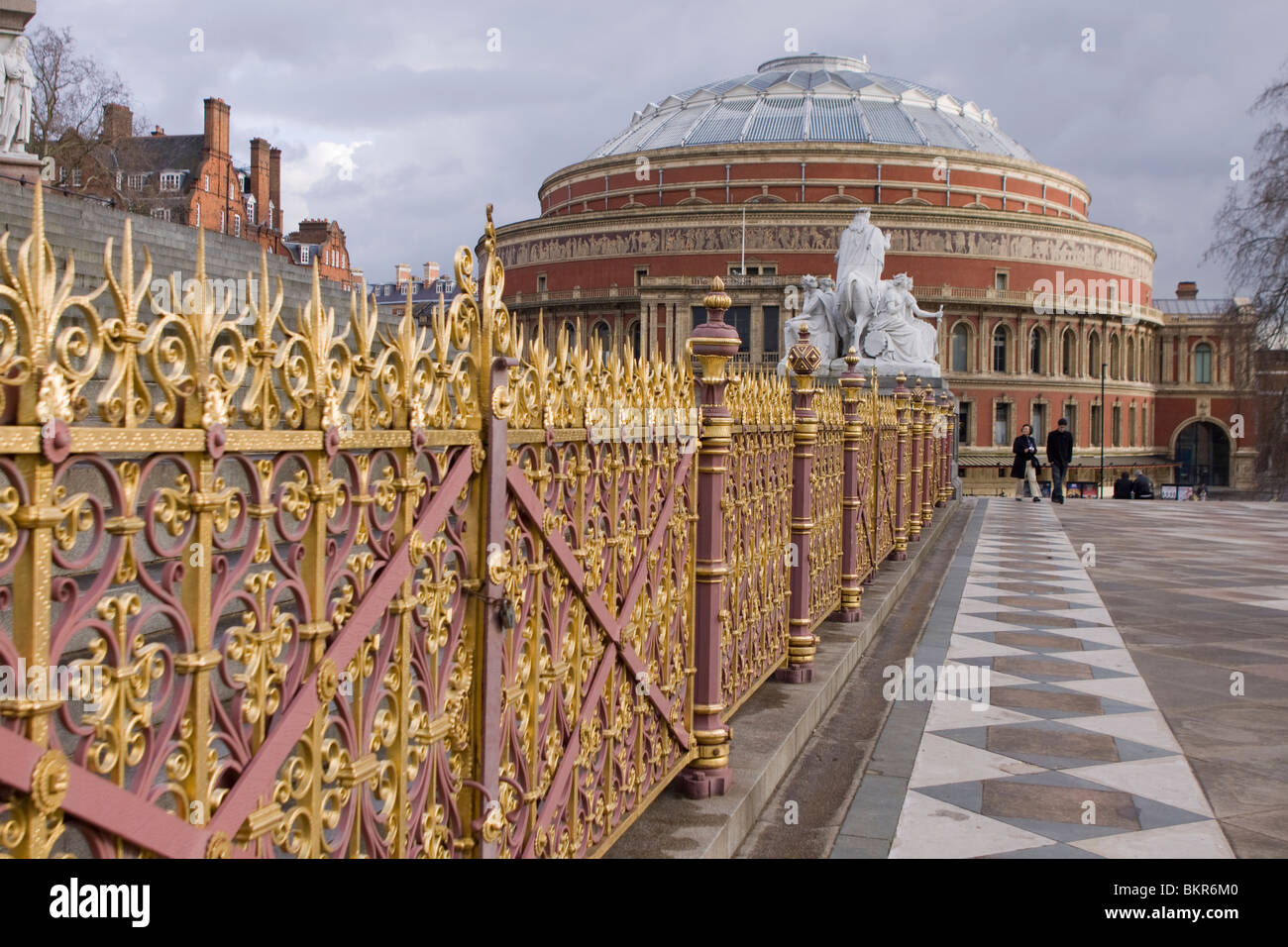 Royal Albert Hall And Albert Memorial in London, England Stock Photo ...
