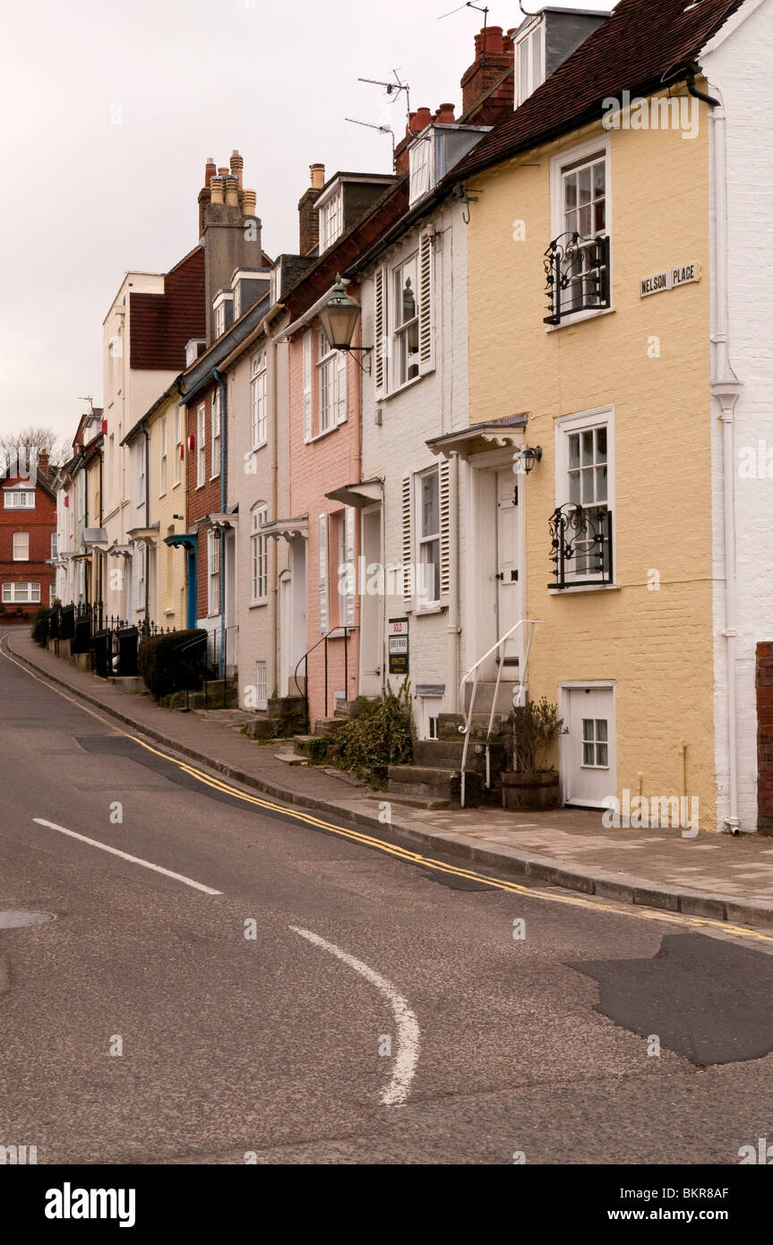 Houses in Lymington Hampshire Stock Photo - Alamy