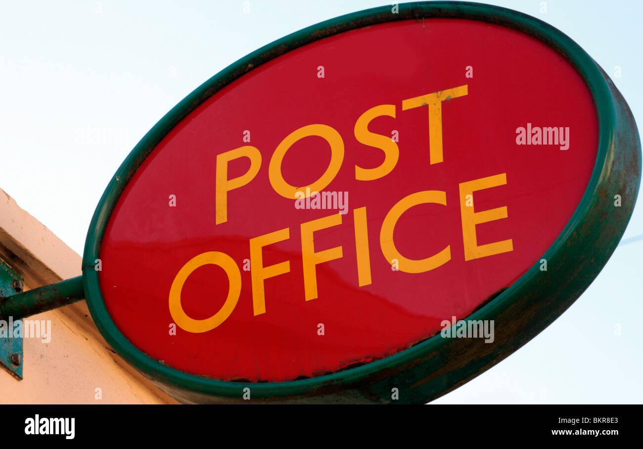 Post Office sign Stock Photo - Alamy