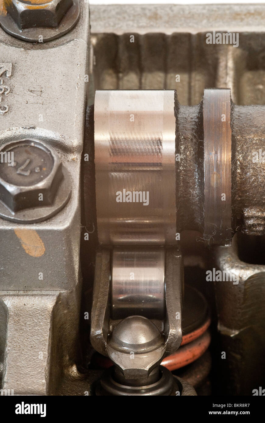 Close Up Of A Cam Lobe from A Mitsubishi Evo 7 Car Stock Photo - Alamy