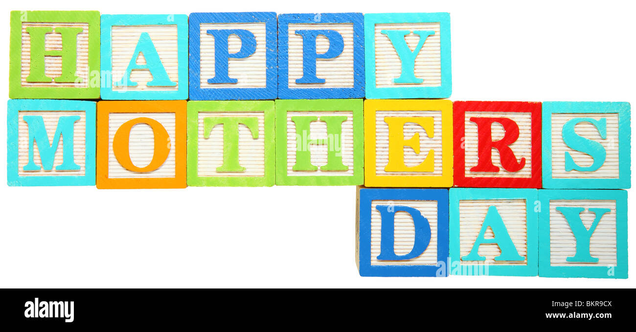 Happy mothers day mom alphabet hi-res stock photography and images - Alamy