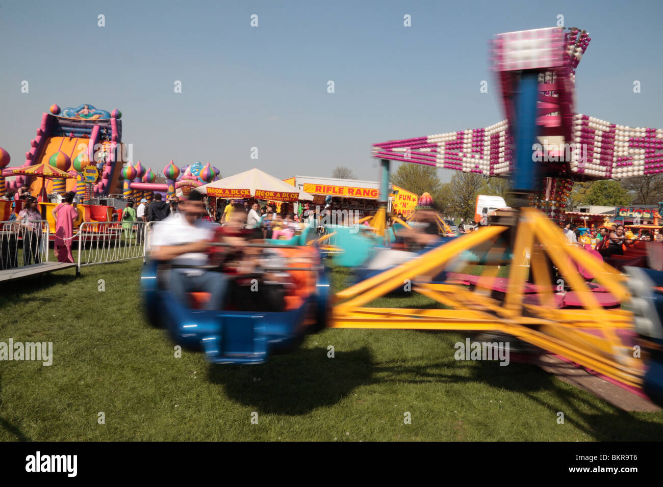 Circular fair ride hi-res stock photography and images - Alamy