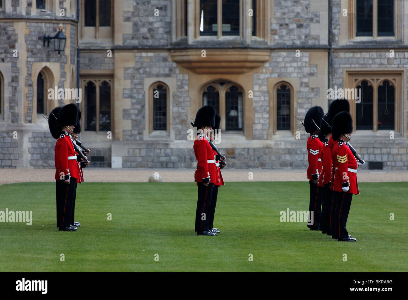 Changing of the guard at Windsor Castle, England Stock Photo - Alamy