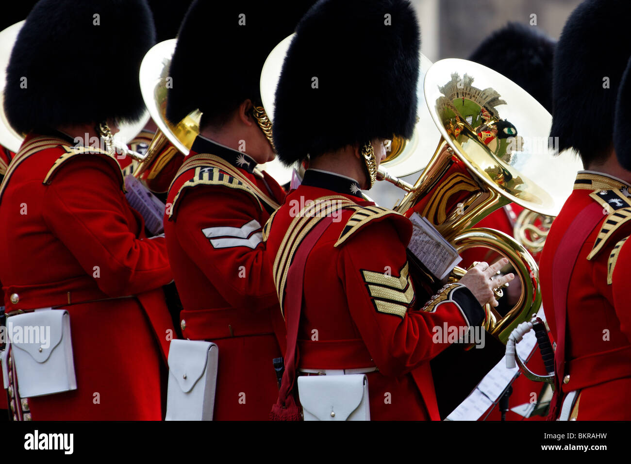 The Band of the Welsh Guards at Windsor Castle Stock Photo - Alamy