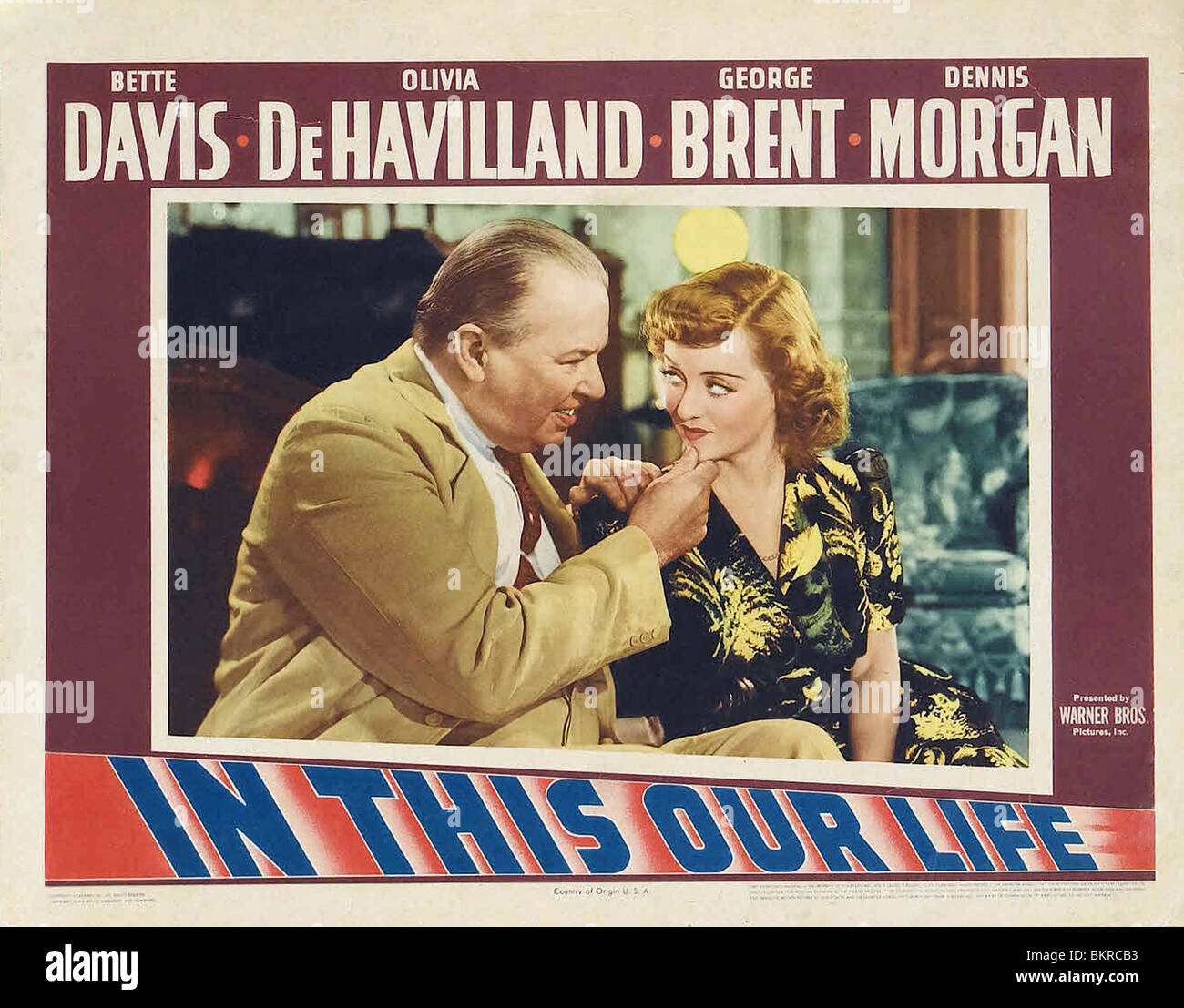 IN THIS OUR LIFE (1942) BETTE DAVIS JOHN HUSTON (DIR) 003 Stock Photo ...