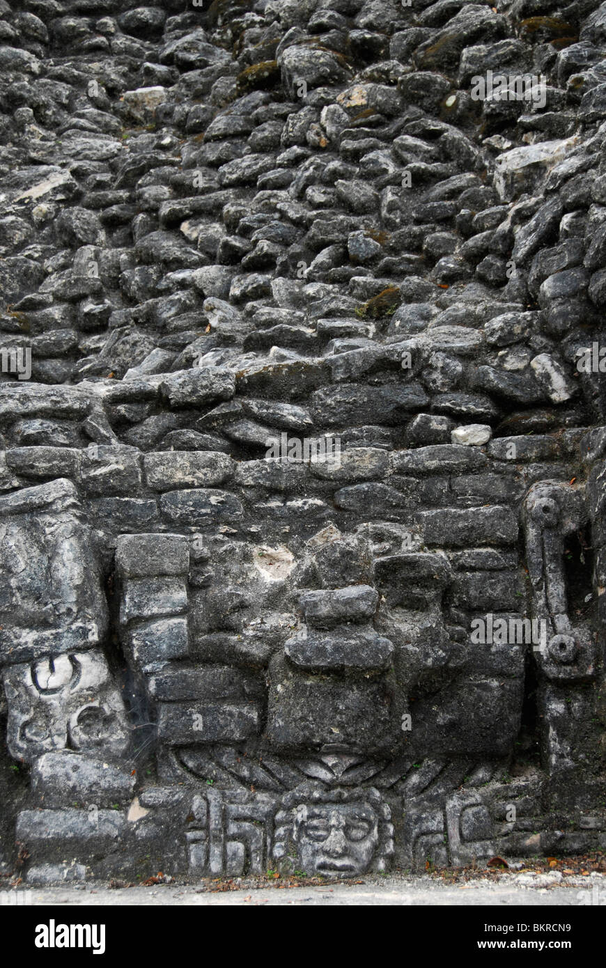 Relief in Caracol ruins, Mayan Mountains, Cayo District, Belize ...