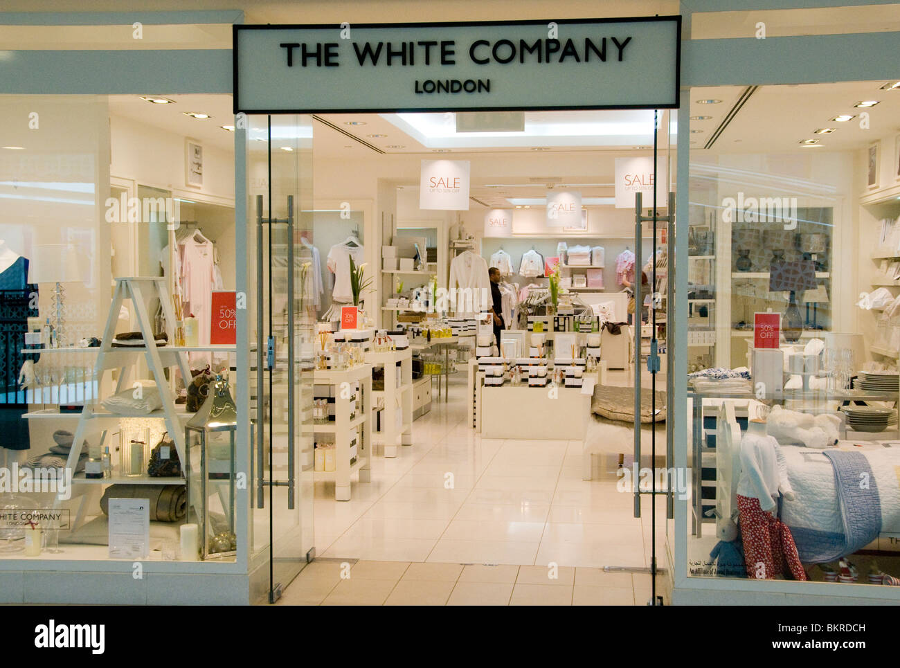The White Company Stock Photo - Alamy