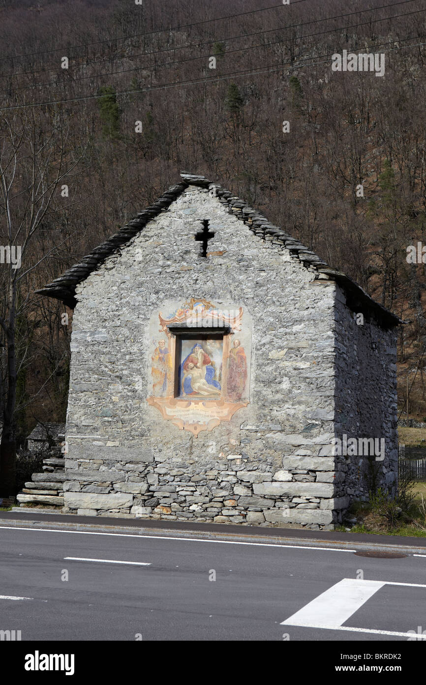 Roadside shrine in alpine Switzerland Stock Photo - Alamy