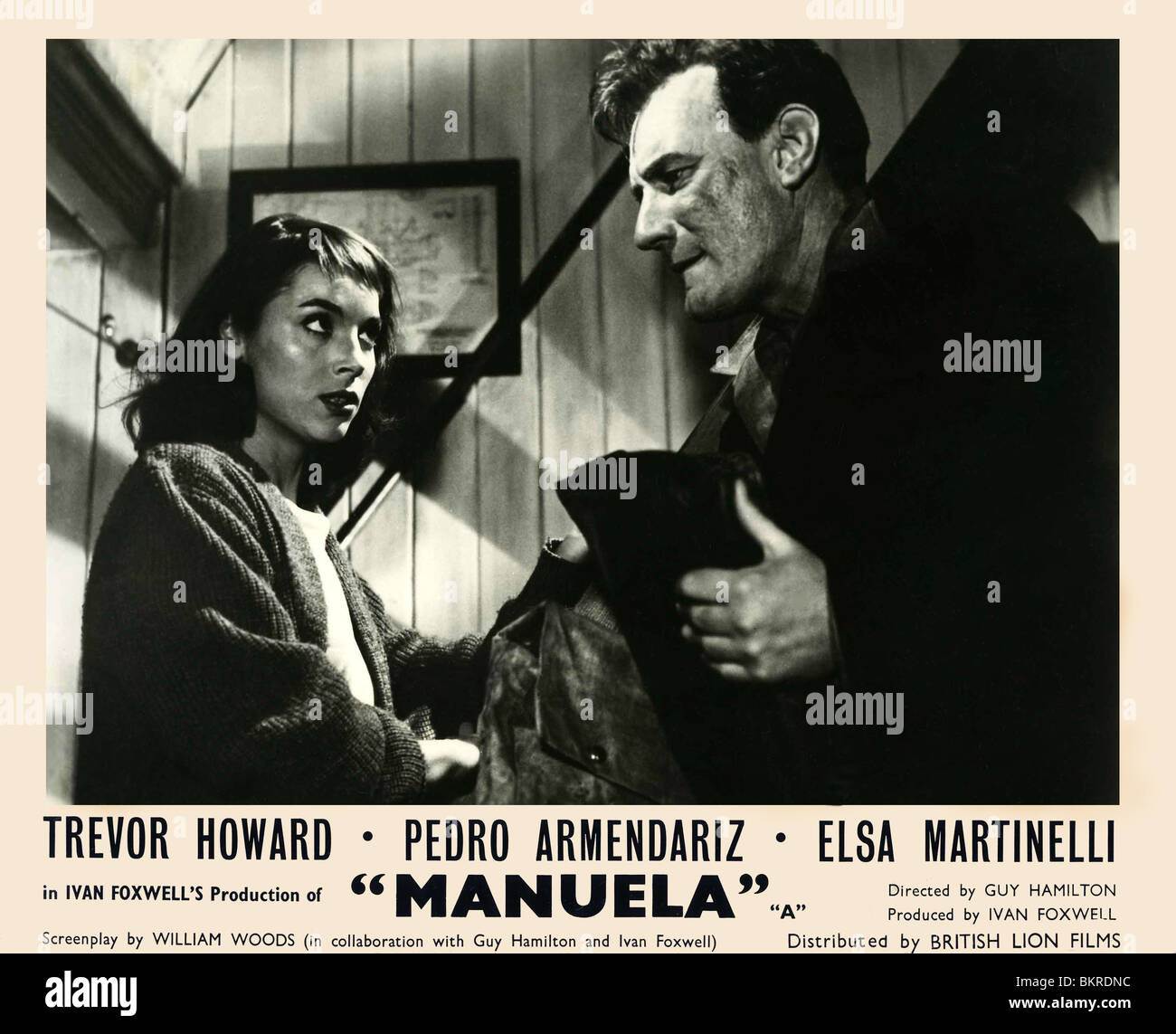 MANUELA (1957) GUY HAMILTON (DIR) MANU 007P FOH Stock Photo - Alamy