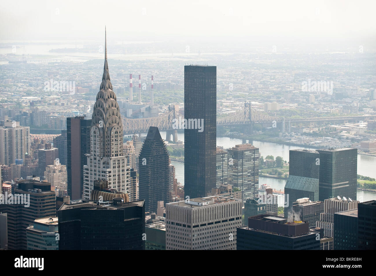 View of the Chrysler Building from the Empire State Building ...