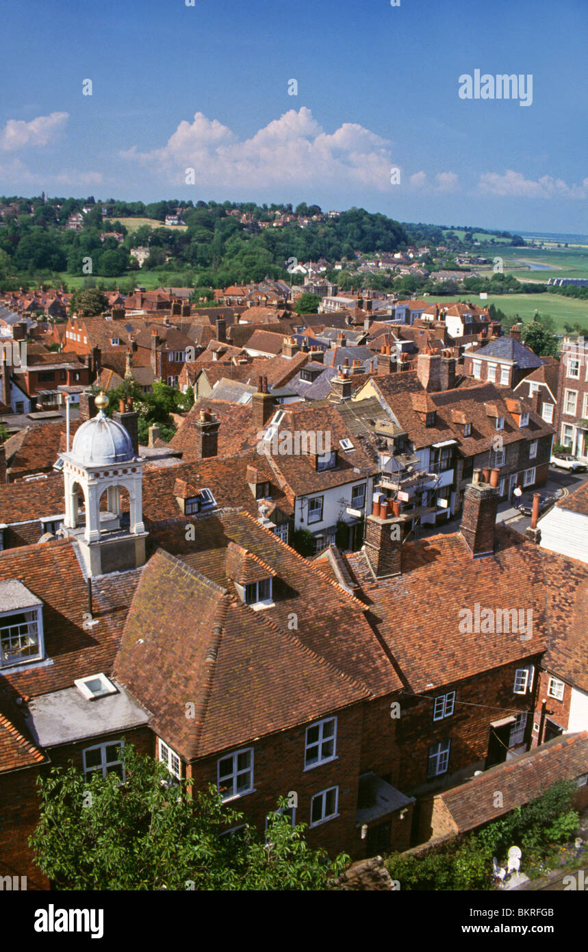 Rooftops of Rye. East Sussex, England Stock Photo - Alamy