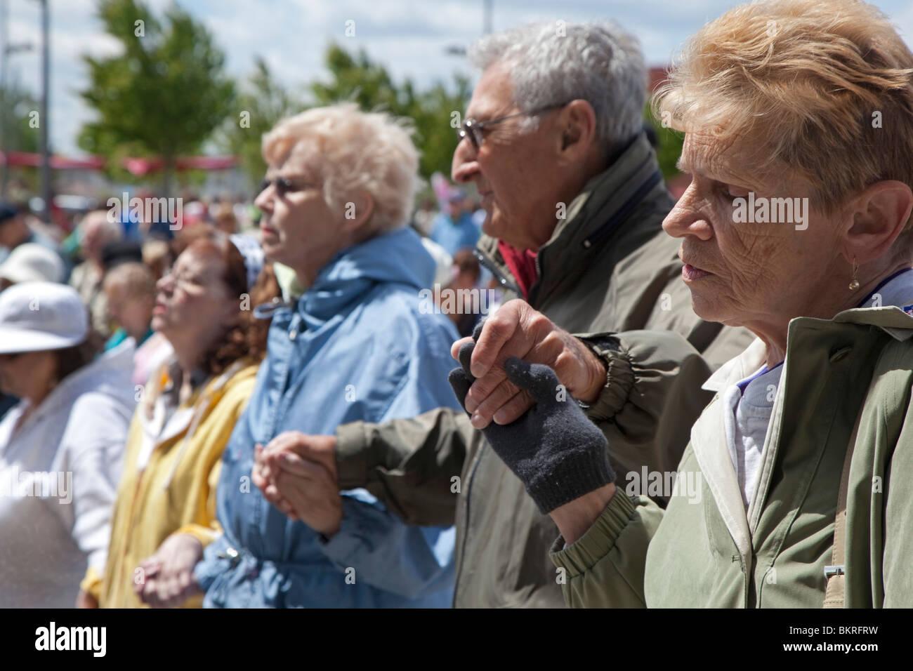 Warren, Michigan - People pray during a National Day of Prayer ...