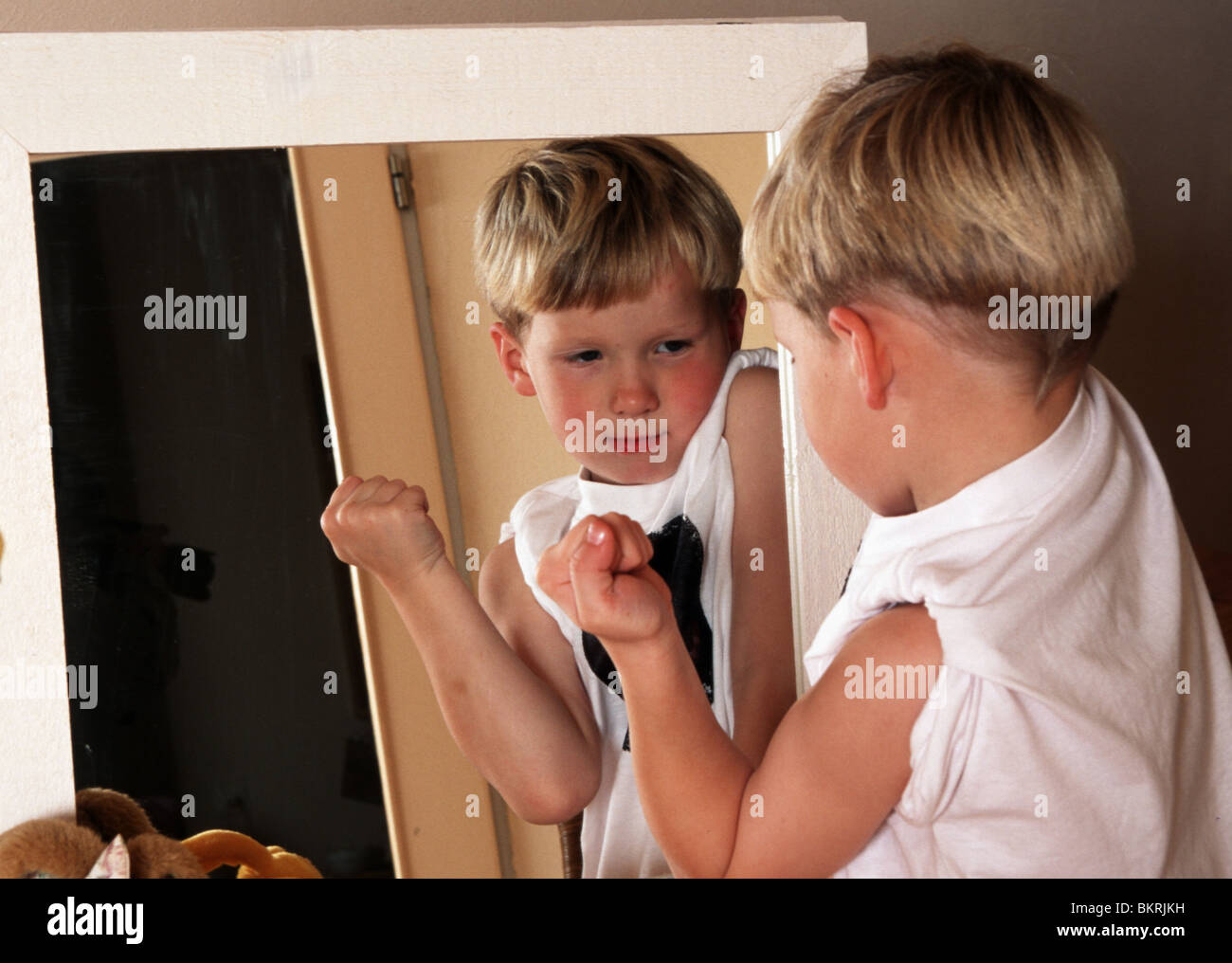 Child Flex Muscle High Resolution Stock Photography and Images - Alamy