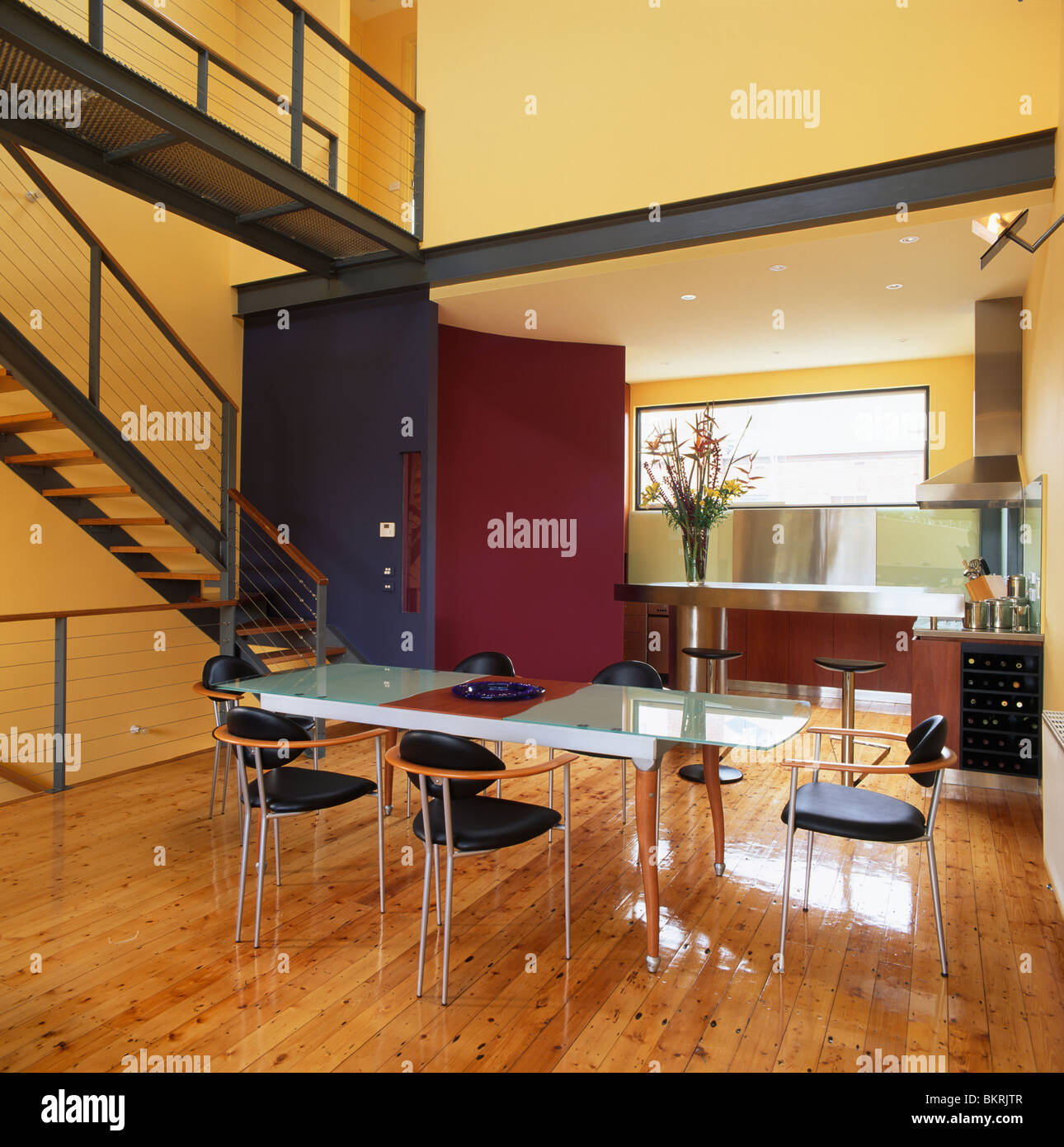 Double height dining room in hi-res stock photography and images - Alamy