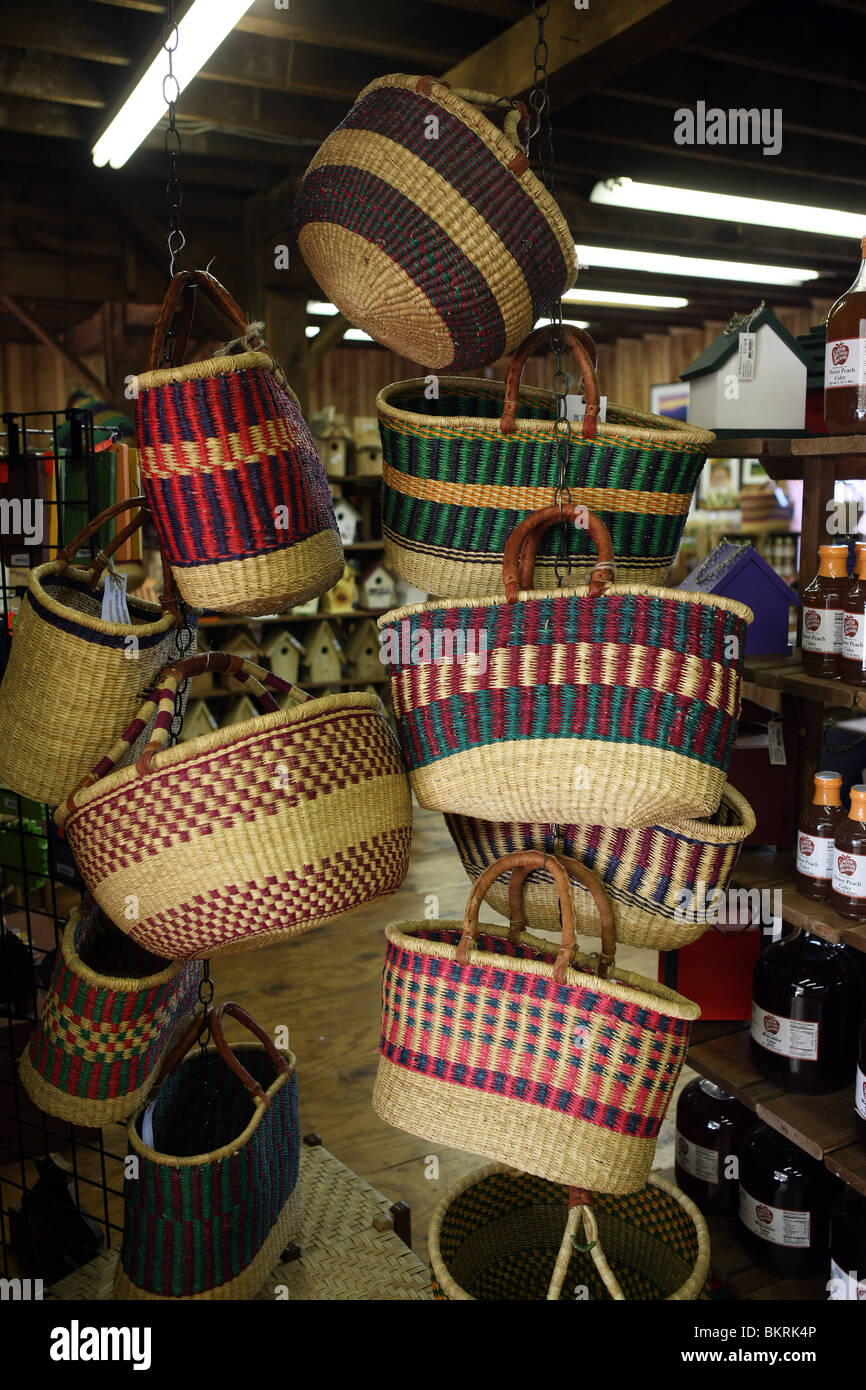 Handbags on display at a market Stock Photo - Alamy