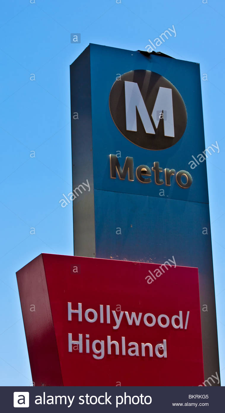 Metro Sign Los Angeles Stock Photos & Metro Sign Los Angeles Stock ...