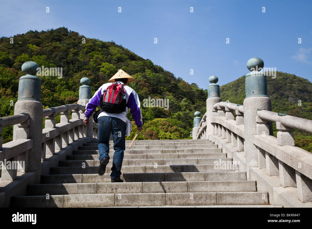 Henro pilgrim walking hi-res stock photography and images - Alamy
