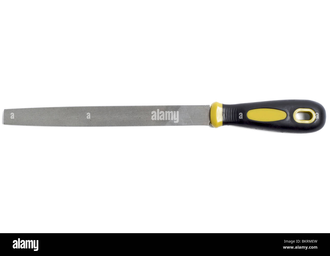 Flat steel file on white background Stock Photo - Alamy