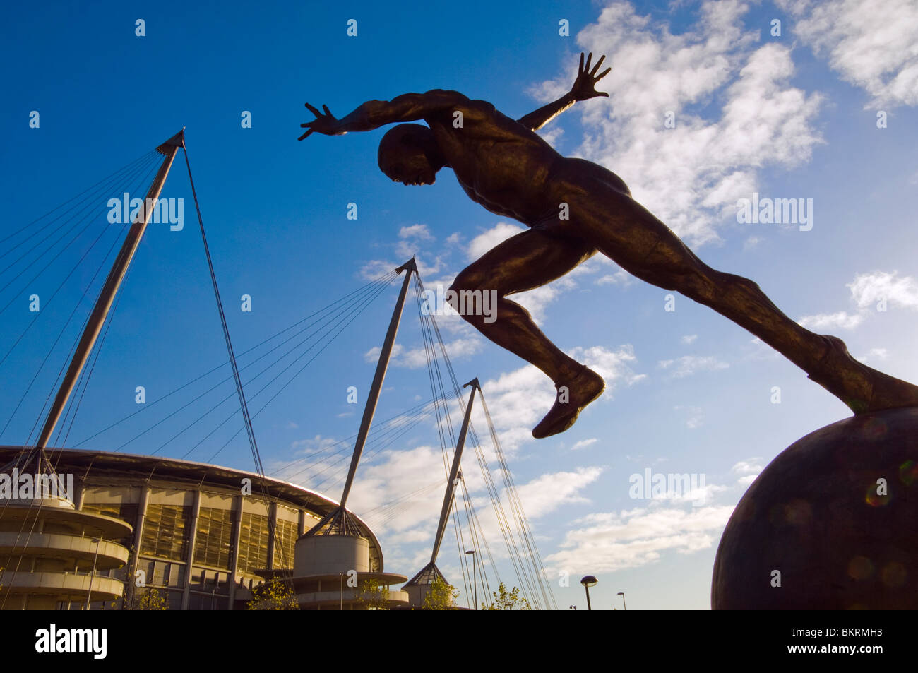 The Runner sculpture at Sportcity, Manchester: City of Manchester ...
