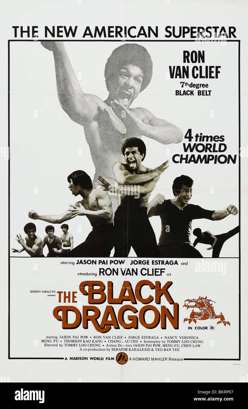 XIA NAN YANG (1974) THE BLACK DRAGON (ALT) RON VAN CLIEF, JASON PAI POW ...