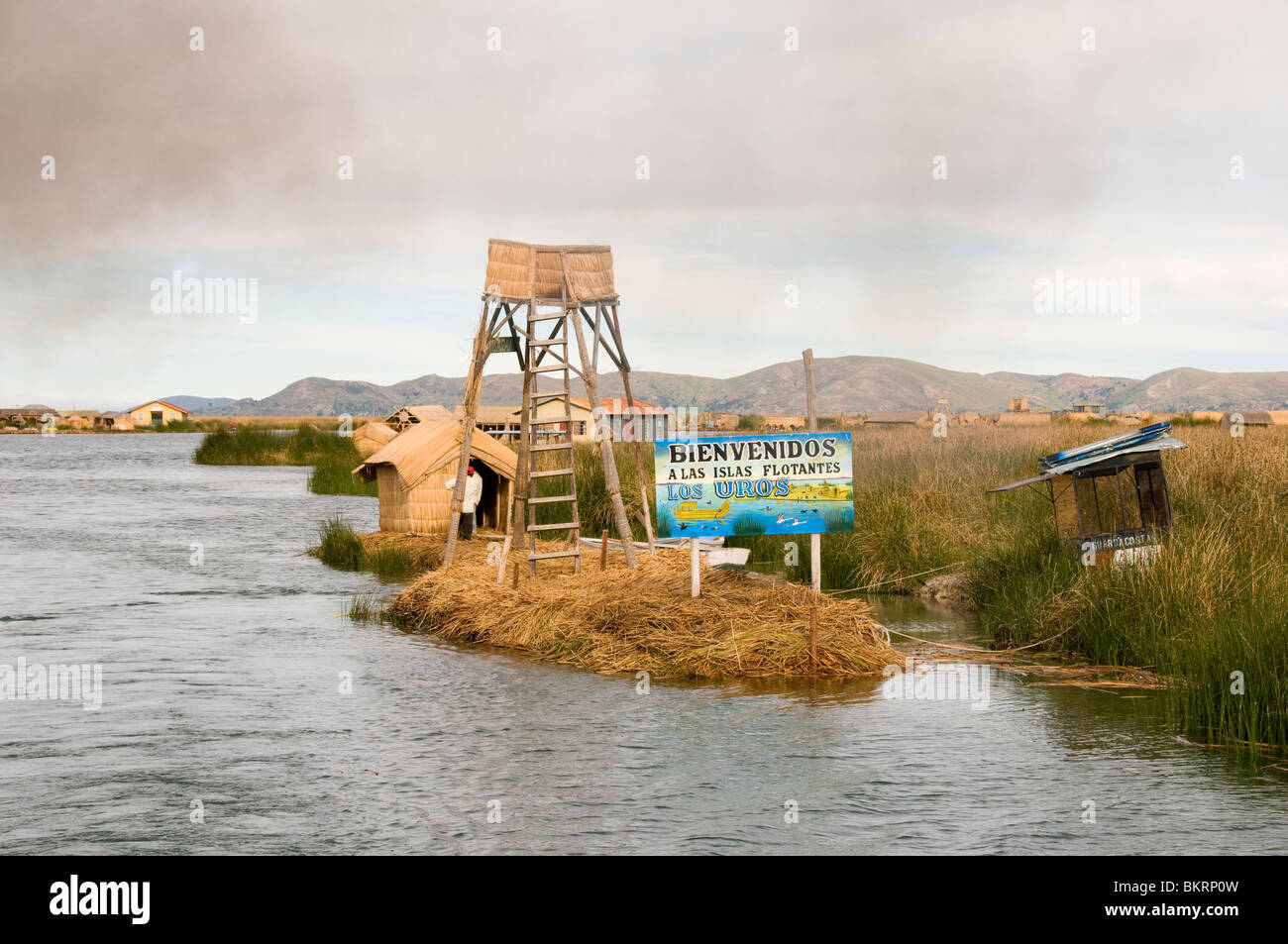Uros floating islands, Lake Titicaca, Peru Stock Photo - Alamy