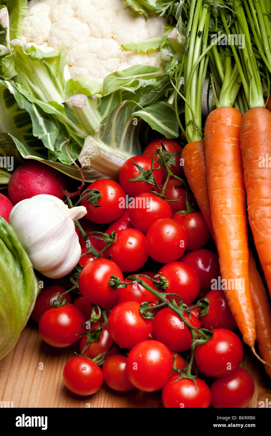 Set of different fresh vegetables Stock Photo - Alamy