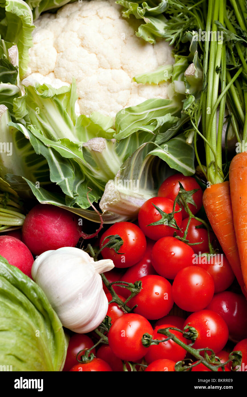 Set of different fresh vegetables Stock Photo - Alamy