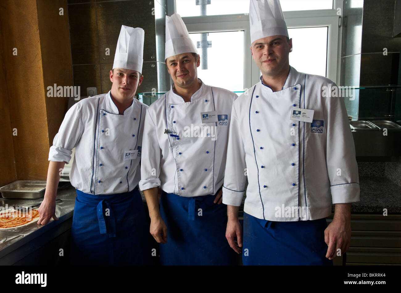 Slowakia, the chefs of Pizza Von Roll restaurants on the slopes of ...
